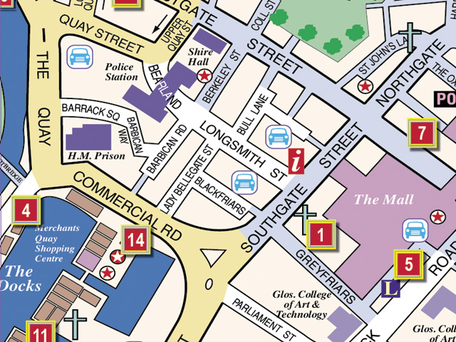 Whats on in Gloucestershire - Updated high res maps available.